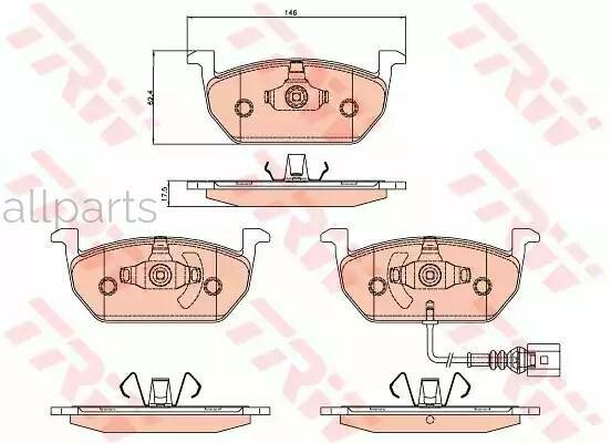 TRW GDB2080 Колодки передние TRW GDB2080