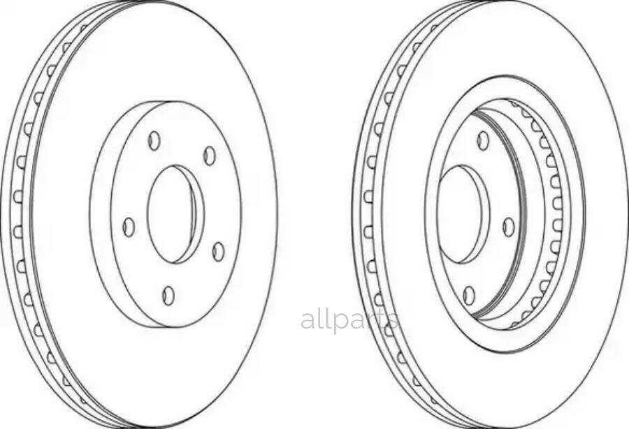 FERODO DDF1589 Диск тормозной передний NISSAN QASHQAI/X-TRAIL FERODO DDF1589