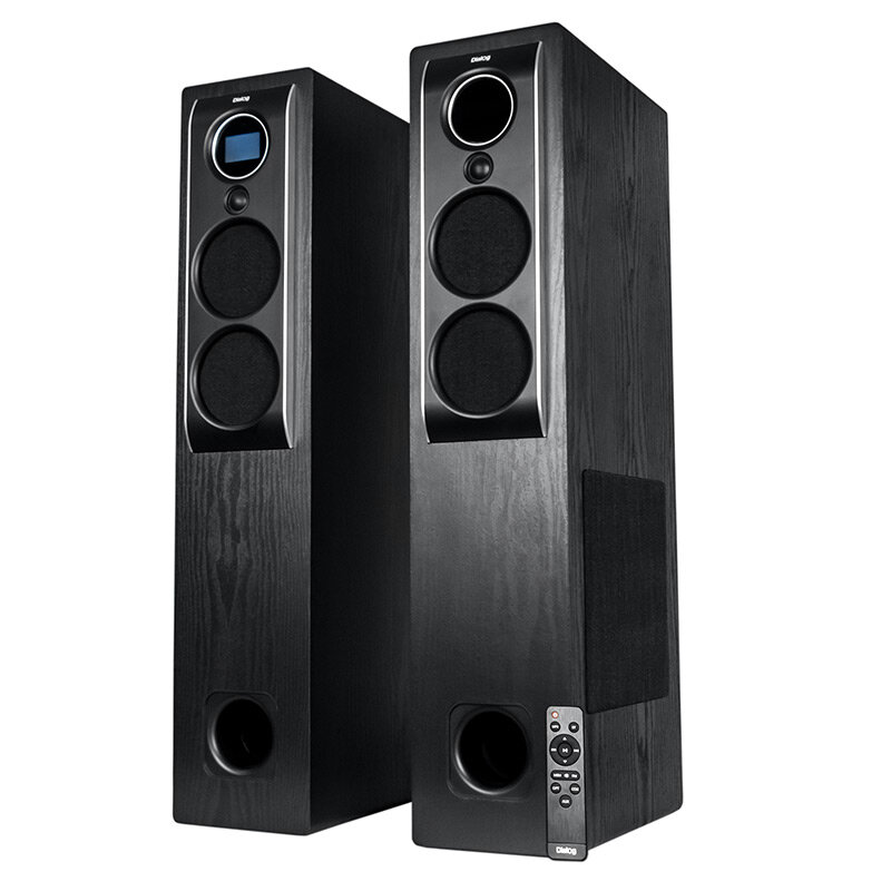 Колонки Dialog Progressive AP-2500 BLACK - 2.0, 110W RMS, BT, FM, USB, DSP, Optical, Coaxial, пульт ДУ