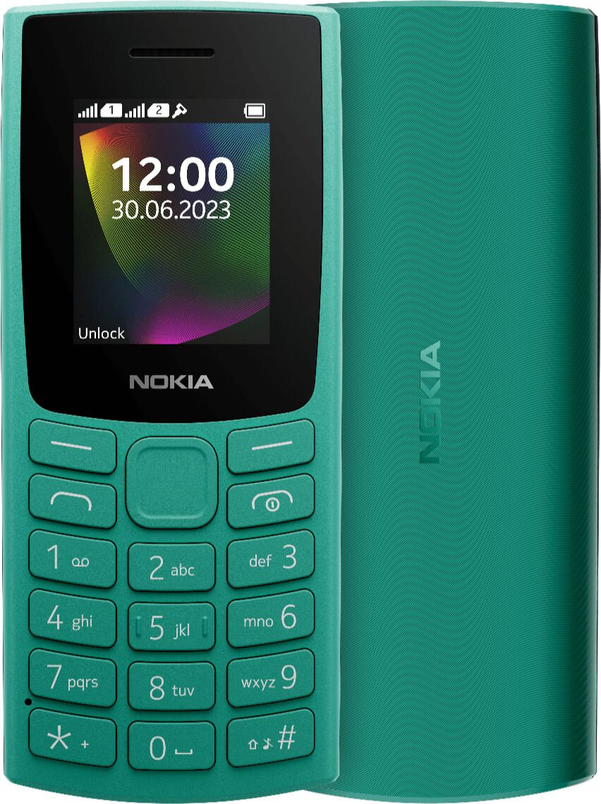 Сотовый телефон Nokia 106 (TA-1564) DS EAC, зеленый