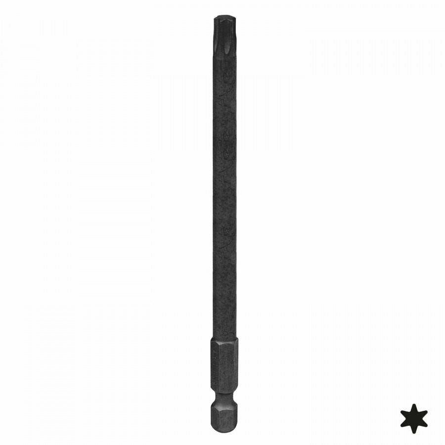 Вставка (бита) торцевая 1/4", TORX, Т30, L = 110 мм, для шуруповерта KING TONY 711130T