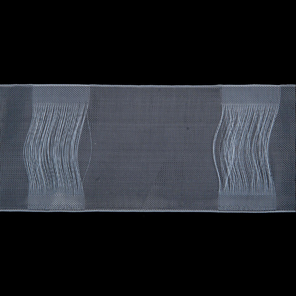 Шторная лента на трубу 10см*50м 'Имитация люверсов', прозрачная, Айрис