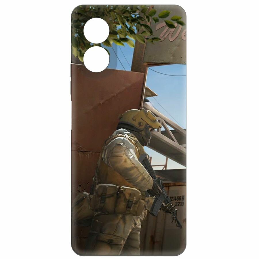 Чехол-накладка Krutoff Soft Case Cтандофф 2 (Standoff 2) - Rust для Oppo A18 черный