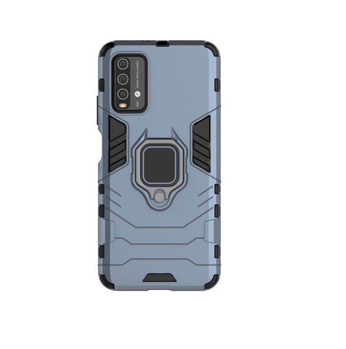 Чехол-бампер MyPads для Xiaomi Redmi 9T противоударный усиленный ударопрочный синий