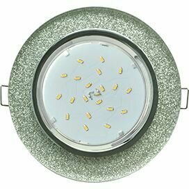 Ecola GX53 H4 5310 Glass Стекло Круг хром - серебряный блеск 38x126 (к+)