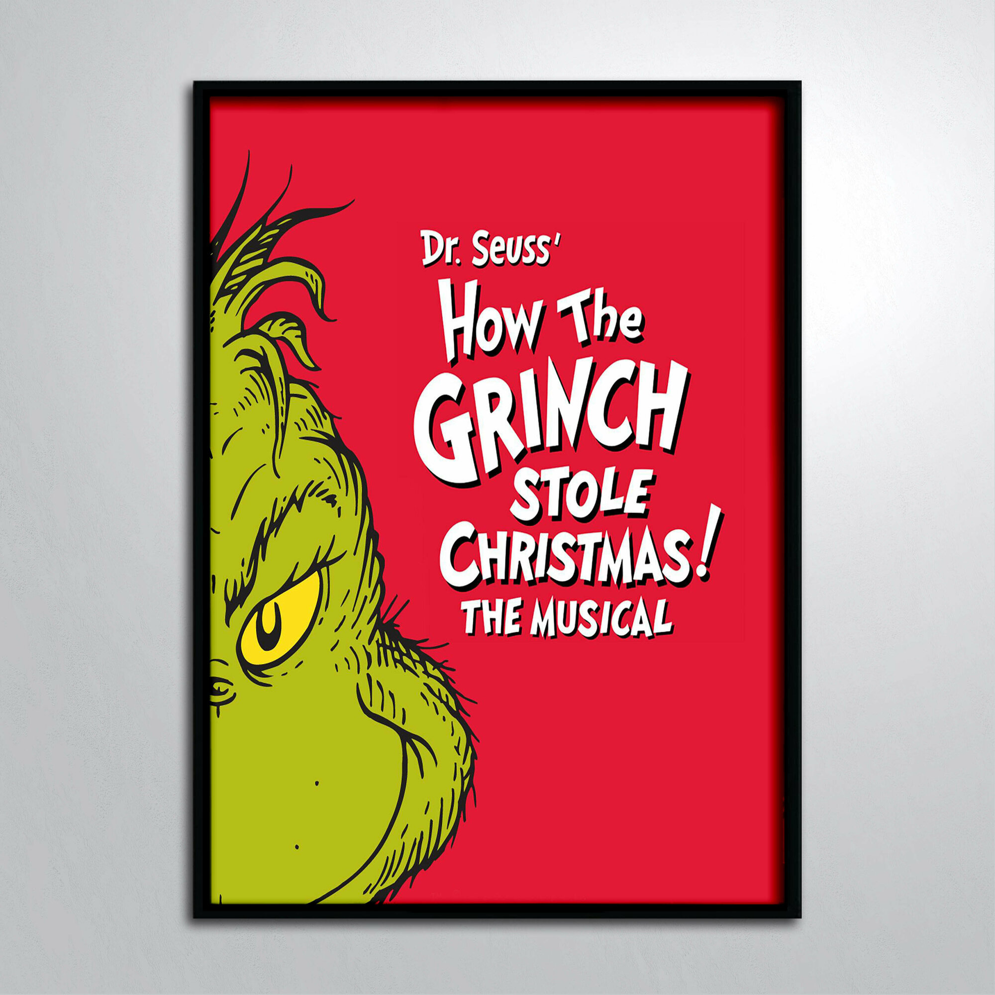 Постер в раме/Гринч — похититель Рождества Арт How the Grinch Stole Christmas