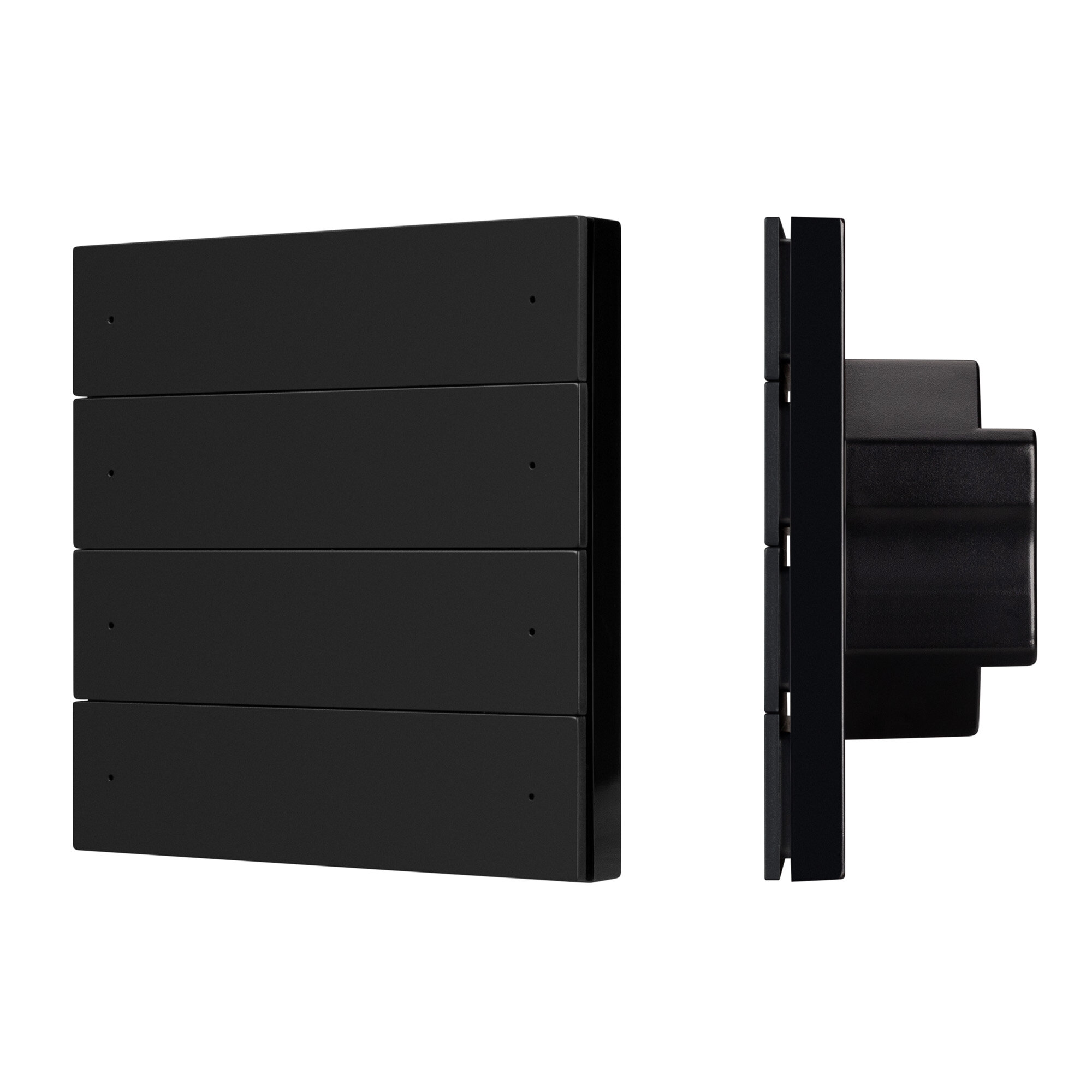 Панель управления Arlight INTELLIGENT ARLIGHT Кнопочная панель SMART-DMX512-801-22-8G-8SC-DIM-IN Black (230V, 2.4G) (IARL, IP20 Пластик, 5 лет)