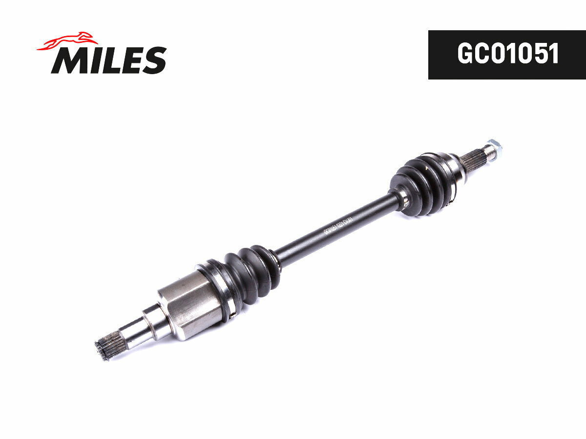 MILES Привод в сборе FORD FIESTA V/FUSION 1.0-1.6TDCI 01- левая сторона +ABS