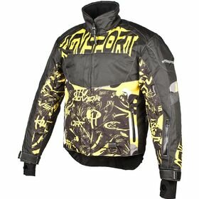 Куртка снегоходная AGVSPORT Taiga, мужской(ие), черный/желтый, размер M