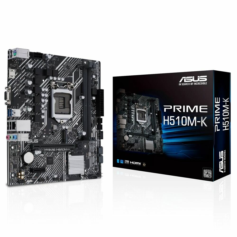 Материнская плата ASUS PRIME H510M-K R2.0 /LGA1200, H470, M.2, HDMI, VGA, MB