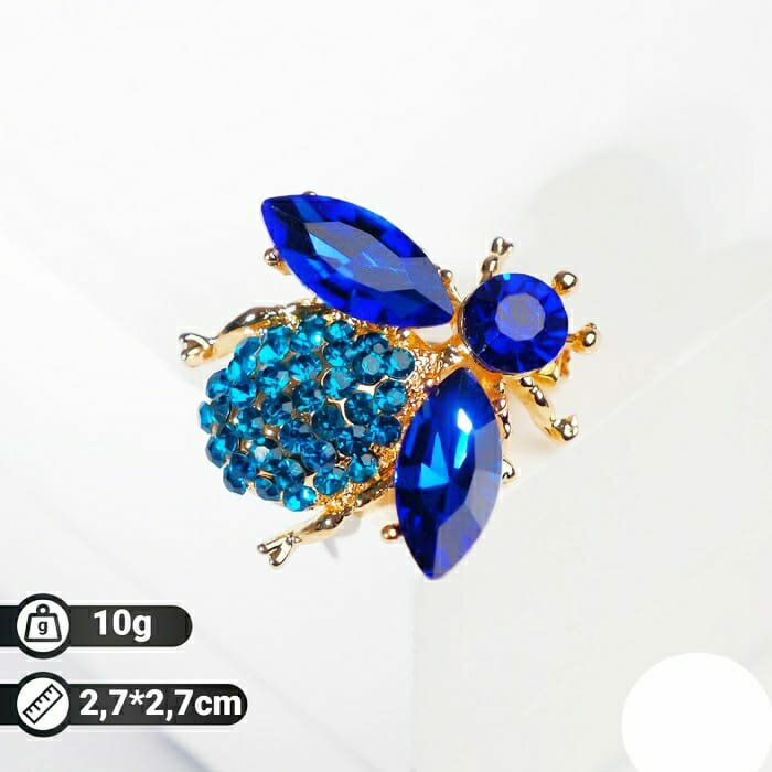 Брошь, стразы