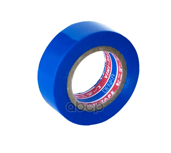 Лента Изоляционная Denka Vini Tape, 19 Мм, 9 М, Синяя Denka арт. 102BLUE9M