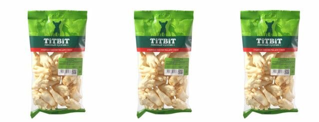 Titbit Лакомство для собак Лапки кроличьи большие XL, 3 уп