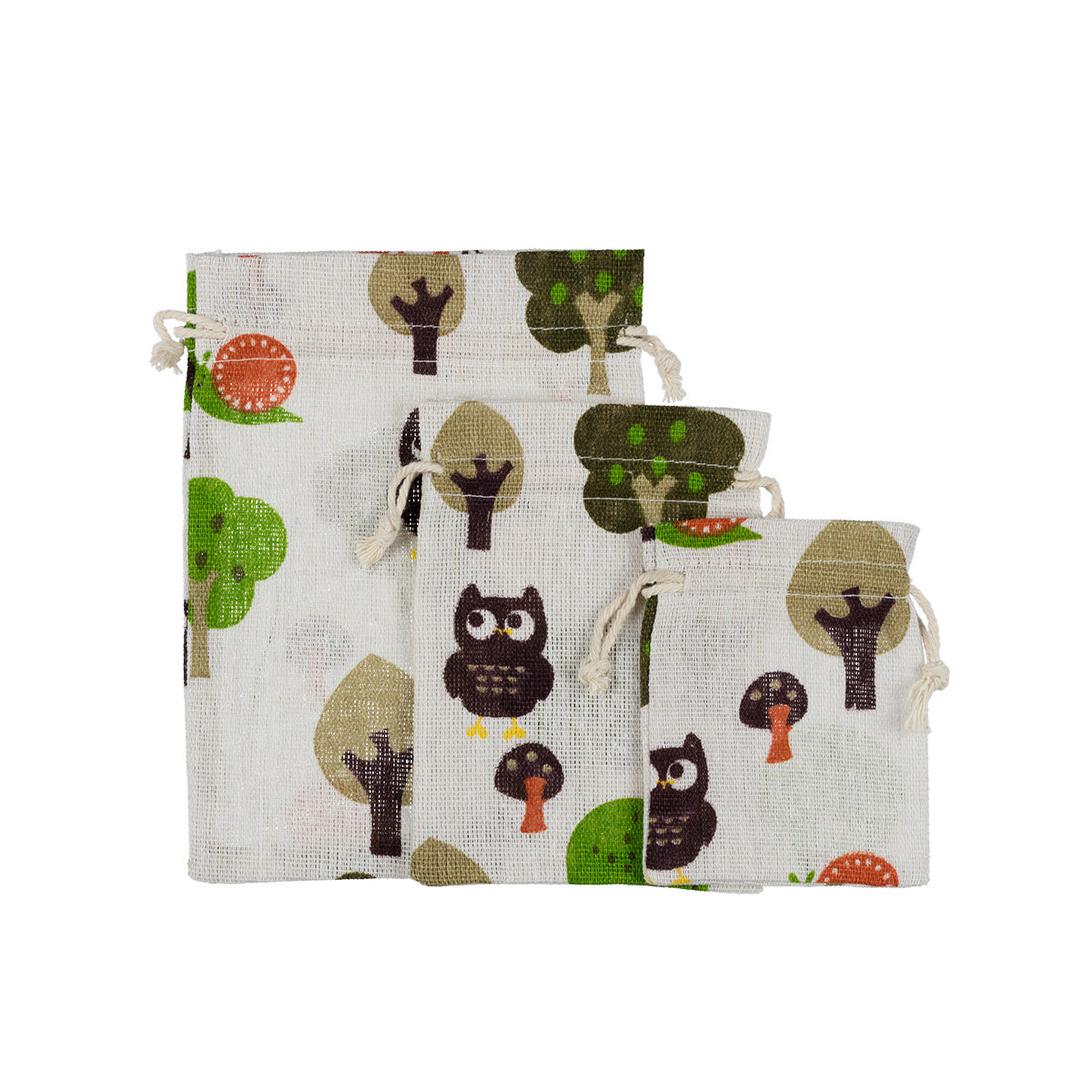 Stilerra Набор подарочных мешочков SBAG-1 08 из хлопковой ткани размер 08 для подарков