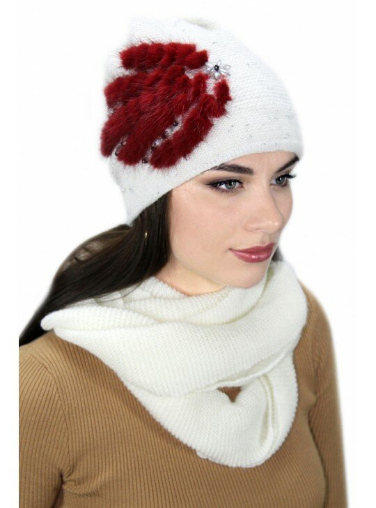 Комплект с головным убором Комплект "Адельмия" шапка+шарф для женщин