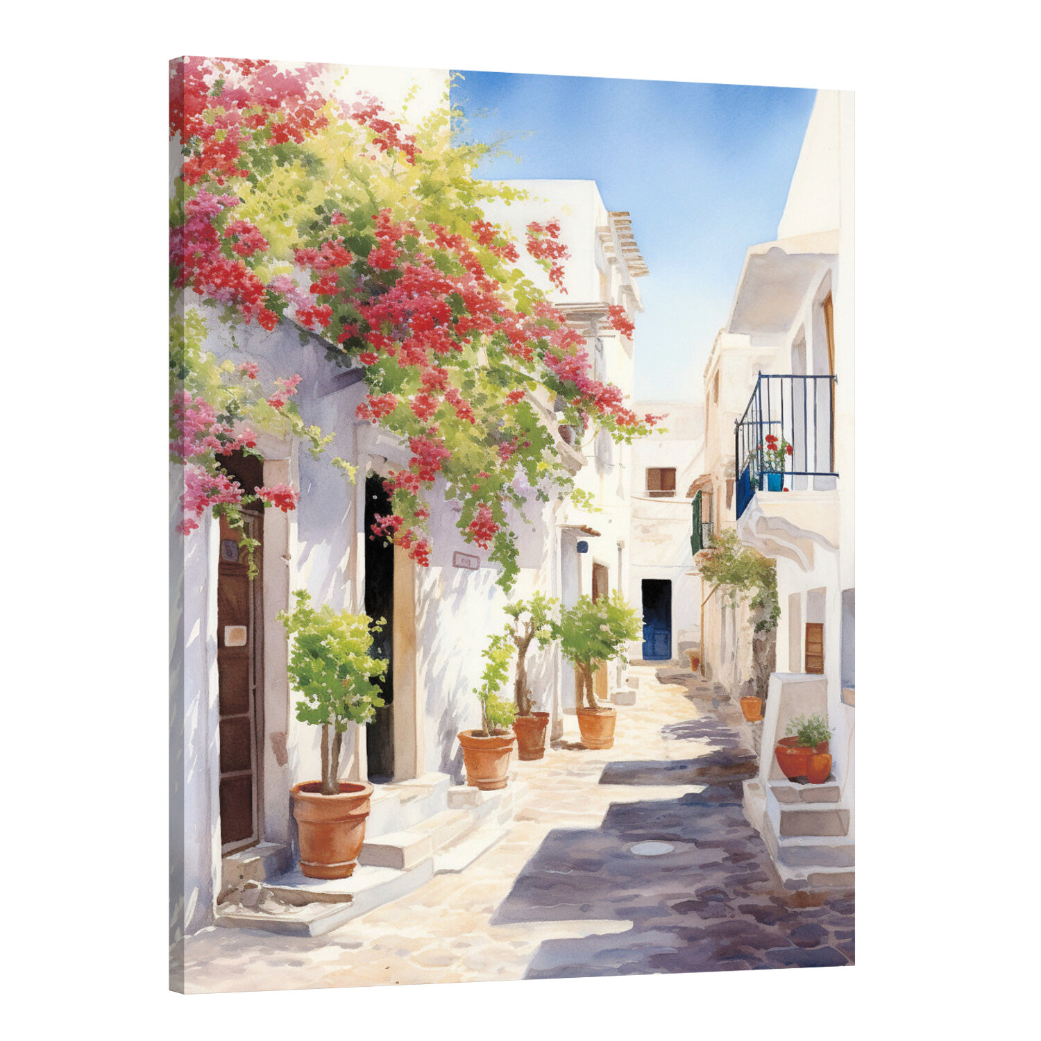 Интерьерная картина 50х70 "Греция: волшебство древности"