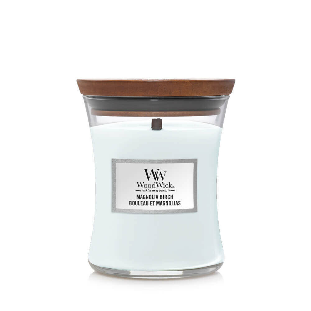 Woodwick/ Свеча средняя Магнолия и береза 275гр.