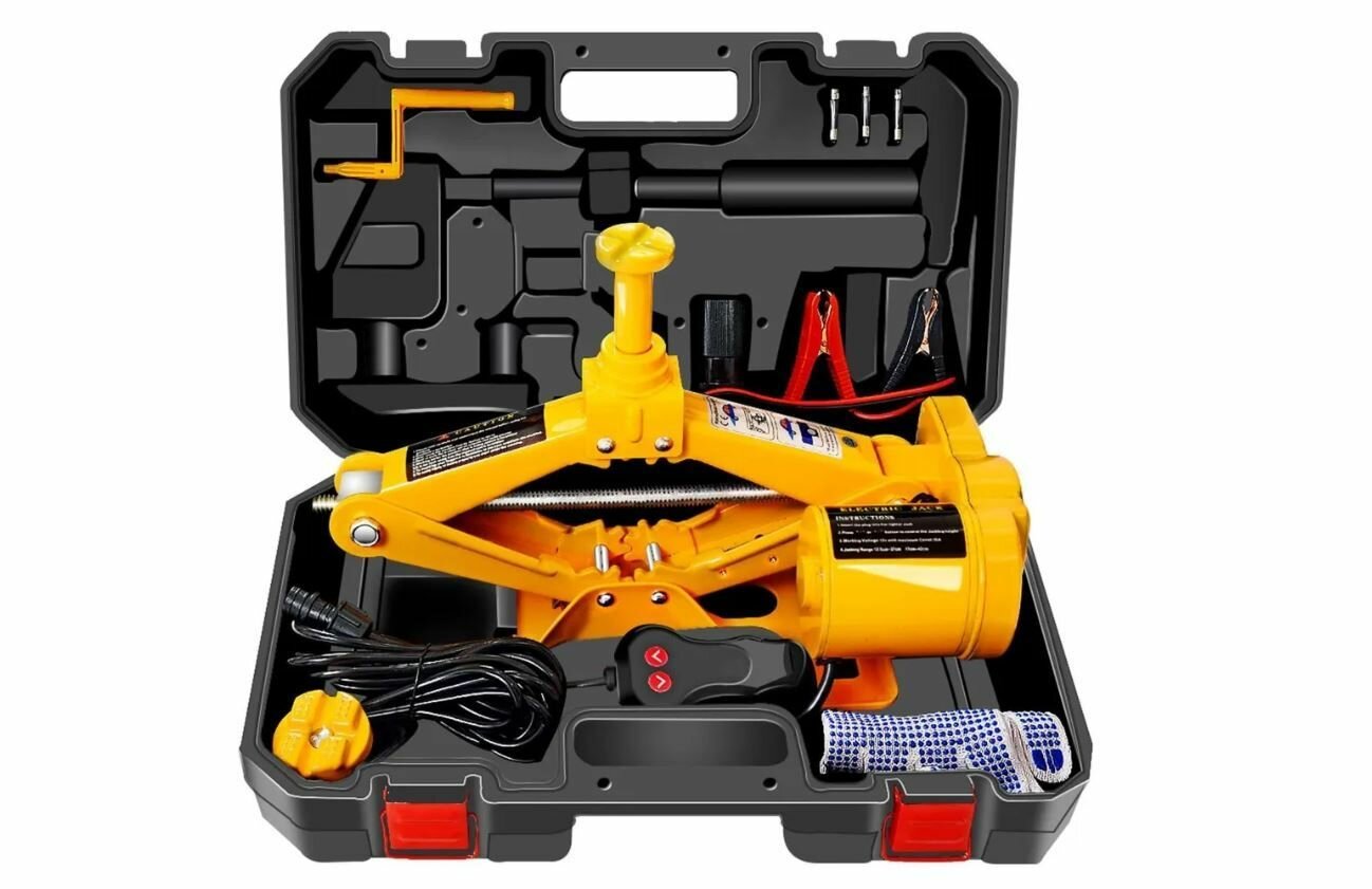 Домкрат автомобильный электромеханический (винтовой) 2 тонны