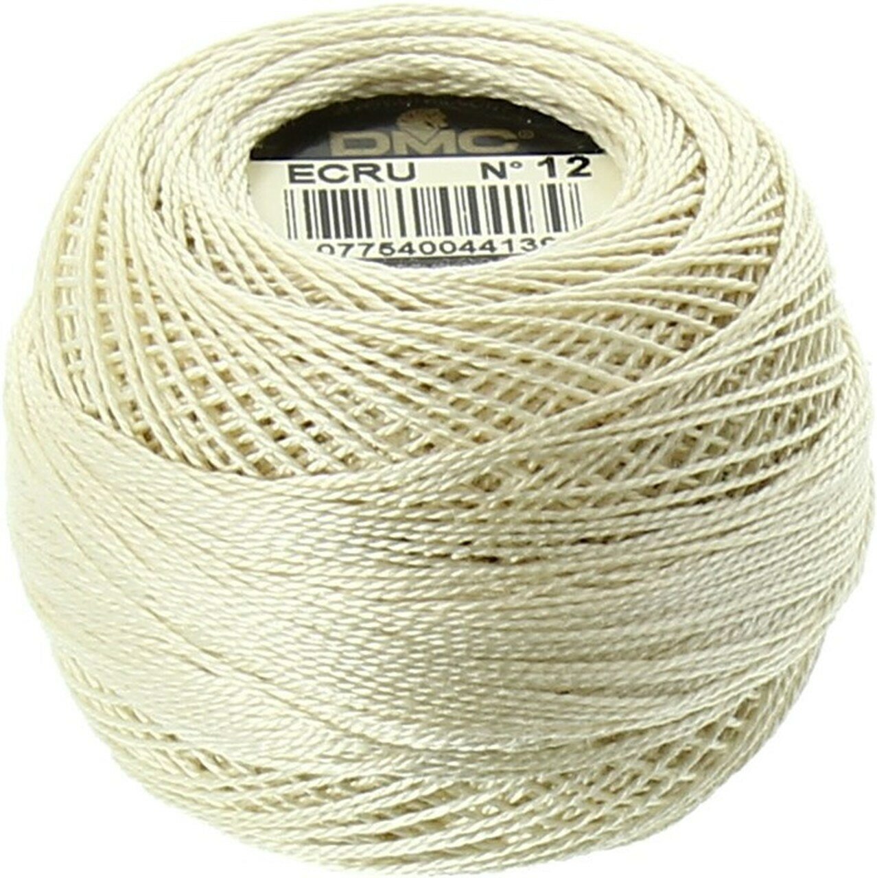 Нитки для вышивания DMC Pearl cotton (Артикул 116, №12, 10 гр. / 120 м, цвет: Ecru - Экрю)