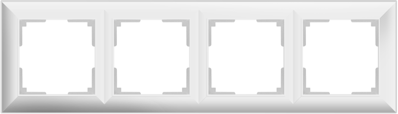 Рамка пластик 4 поста WERKEL Fiore WL14-Frame-04 / W0042201 белый