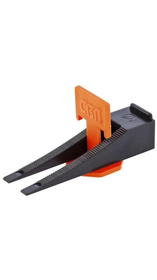 Комплект системы выравнивания для укладки плитки Сибртех 88070, черный/оранжевый, 50 шт.