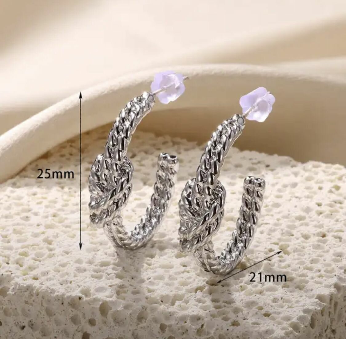 Серьги, искусственный камень