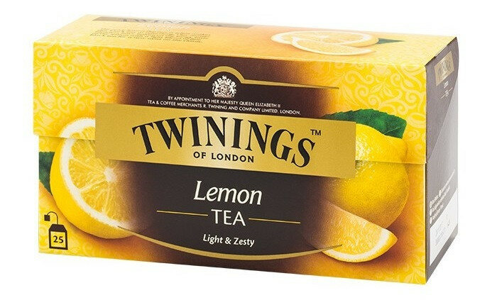 Twinings Lemon 2г x 25 пакетиков черный ароматизированный чай