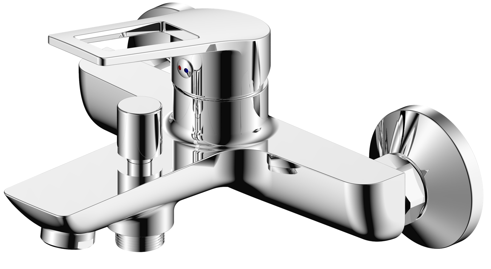 Смеситель для ванны с коротким изливом ESKO HK54 латунный, хром