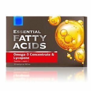 Ликопин и омега-3 Essential Fatty Acids, 30 капсул