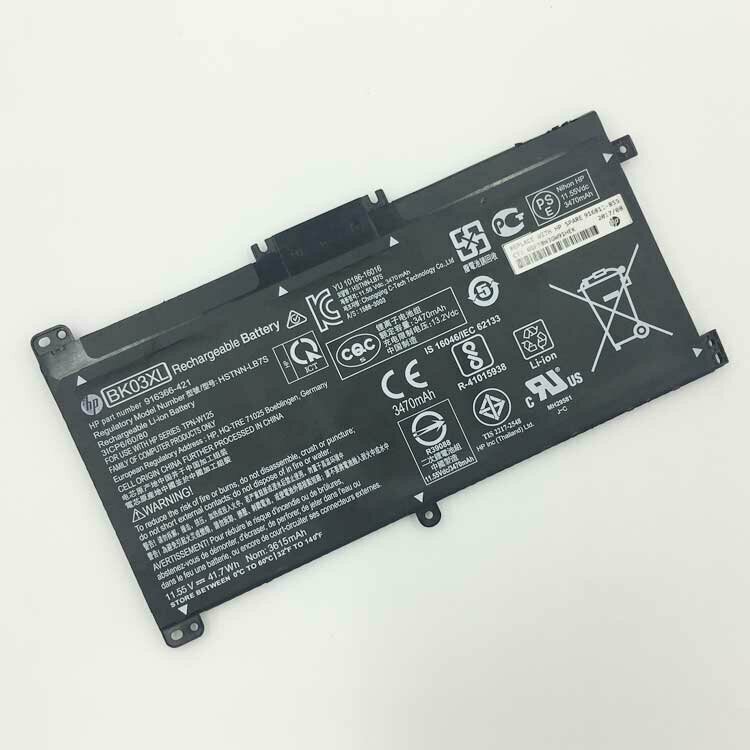 Аккумулятор для HP Pavilion X360 14-ba, (BK03XL, HSTNN-UB7G), 41.7Wh, 11.55V