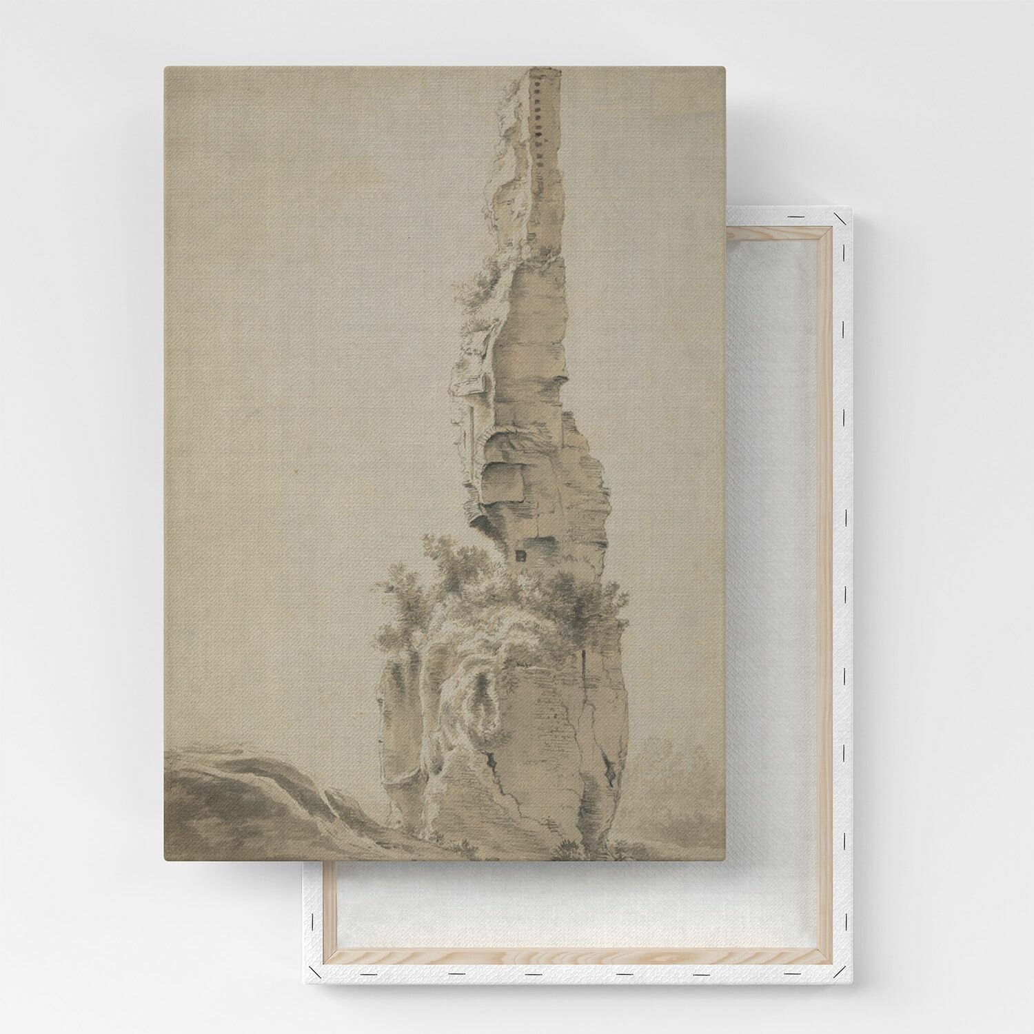 Картина на холсте, репродукция / Ян Асселин - Ruins in a Landscape / Размер 30 x 40 см