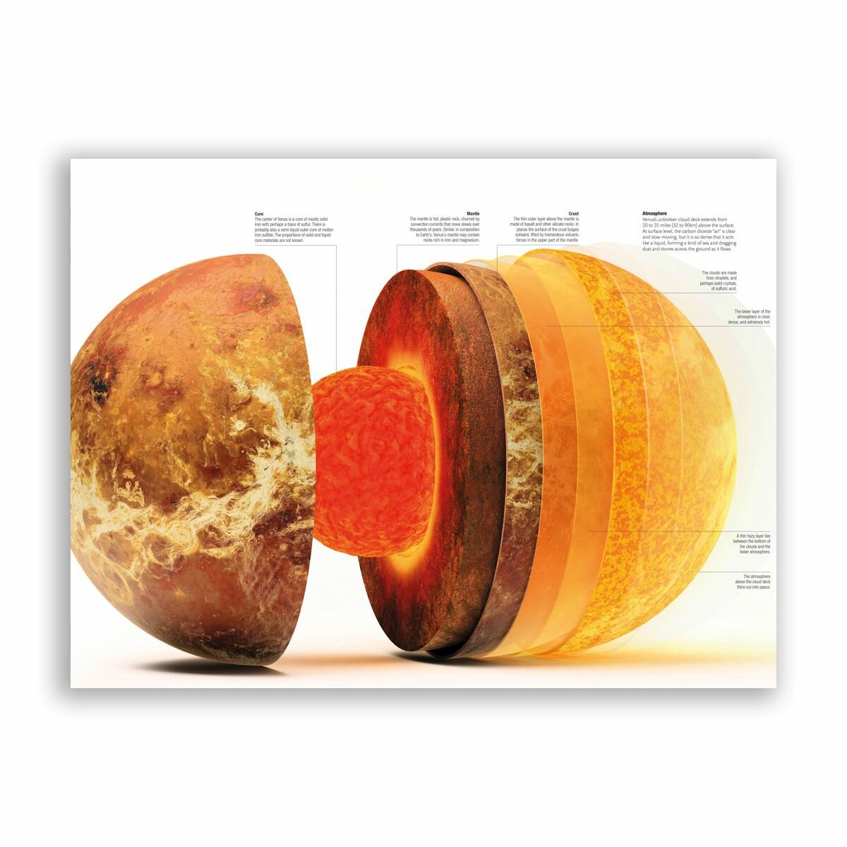 Постер, плакат на бумаге / Venus / Венера / Размер 30 x 40 см