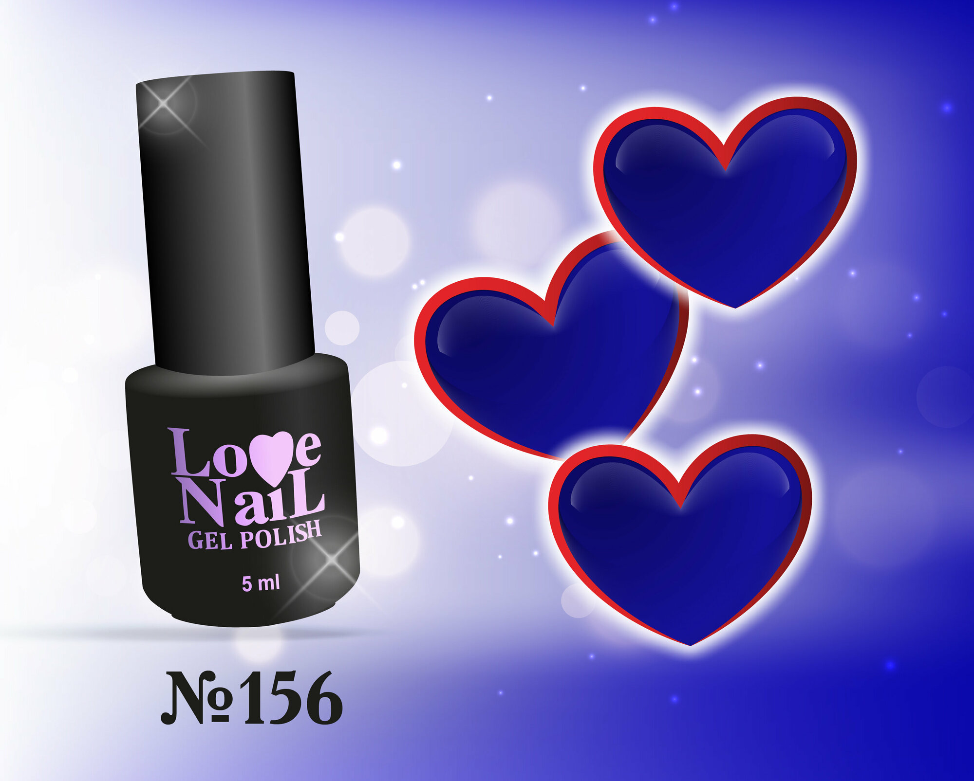 156 LoVe Nail гель лак класса премиум 5 мл.