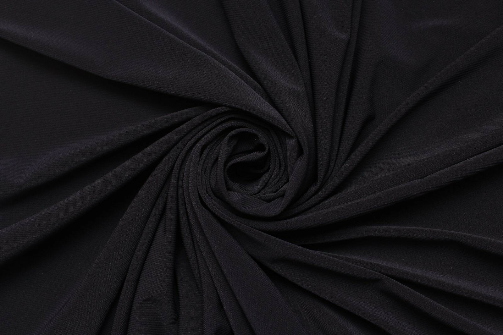 Ткань Трикотаж стрейч масло тёмно-тёмно синий, ш142см, 0,5 м