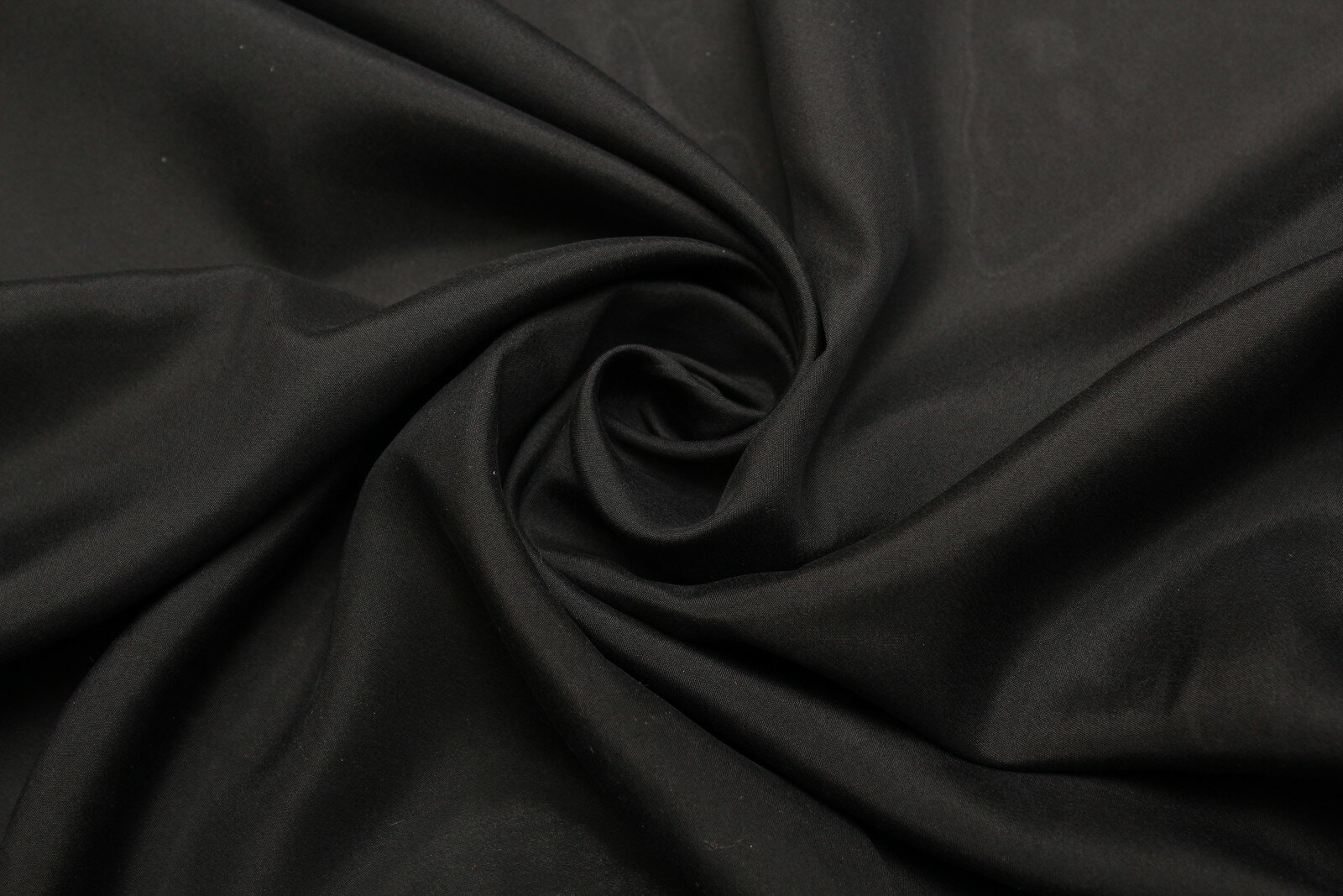 Ткань Шелк-туаль чёрный, 80 г/пм, ш134см, 0,5 м