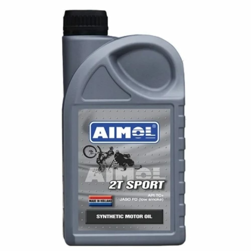 Масло для двухтактных мотоциклетных двигателей 2T Sport 1 л AIMOL 8717662398438, красный