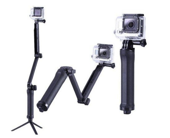 Трехсекционный монопод-трансформер для экшн-камер GoPro, DJI Osmo Action, Insta360