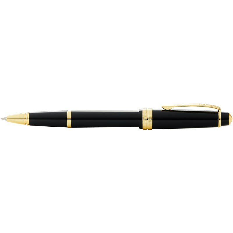 Ручка-роллер Cross Bailey Light Polished Black Resin and Gold Tone — фото 1
