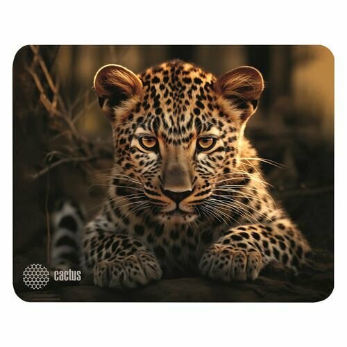 Коврик для мыши Cactus Leopard ткань, 250х200х3мм [cs-mp-d06s]