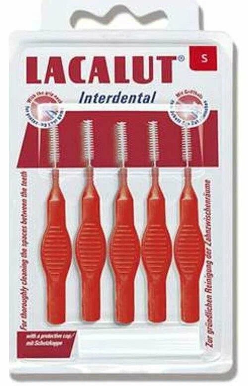 Набор из 3 штук Ёршик для очищения межзубных пространств Lacalut Interdental S диаметр 2.4мм