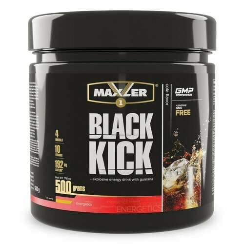 Maxler Black Kick 500 гр. (Maxler) Кола: характеристики и описание товара на Яндекс Маркете
