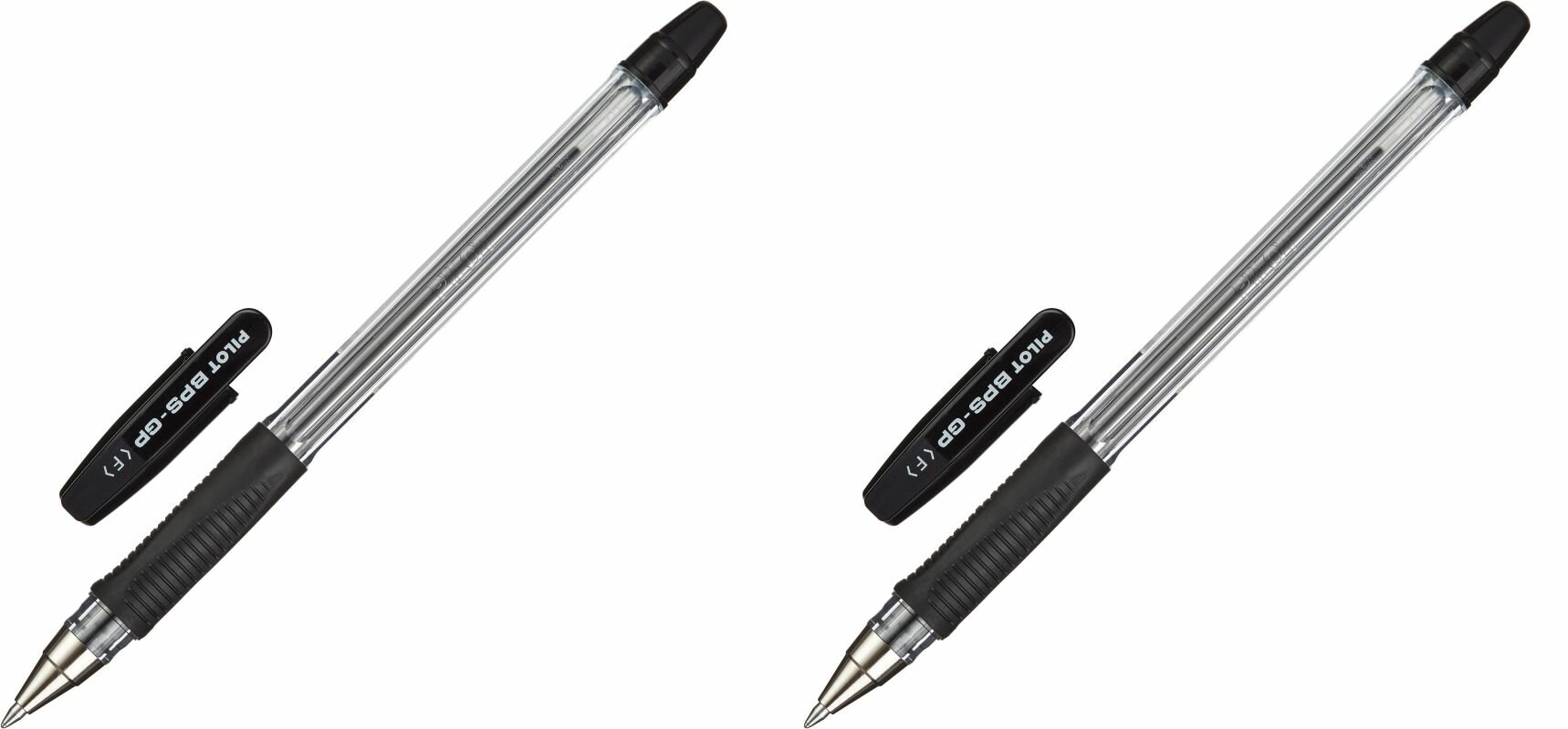 Pilot Ручка шариковая неавтоматическая, 0,22 мм, черная, манжета, 2 уп.