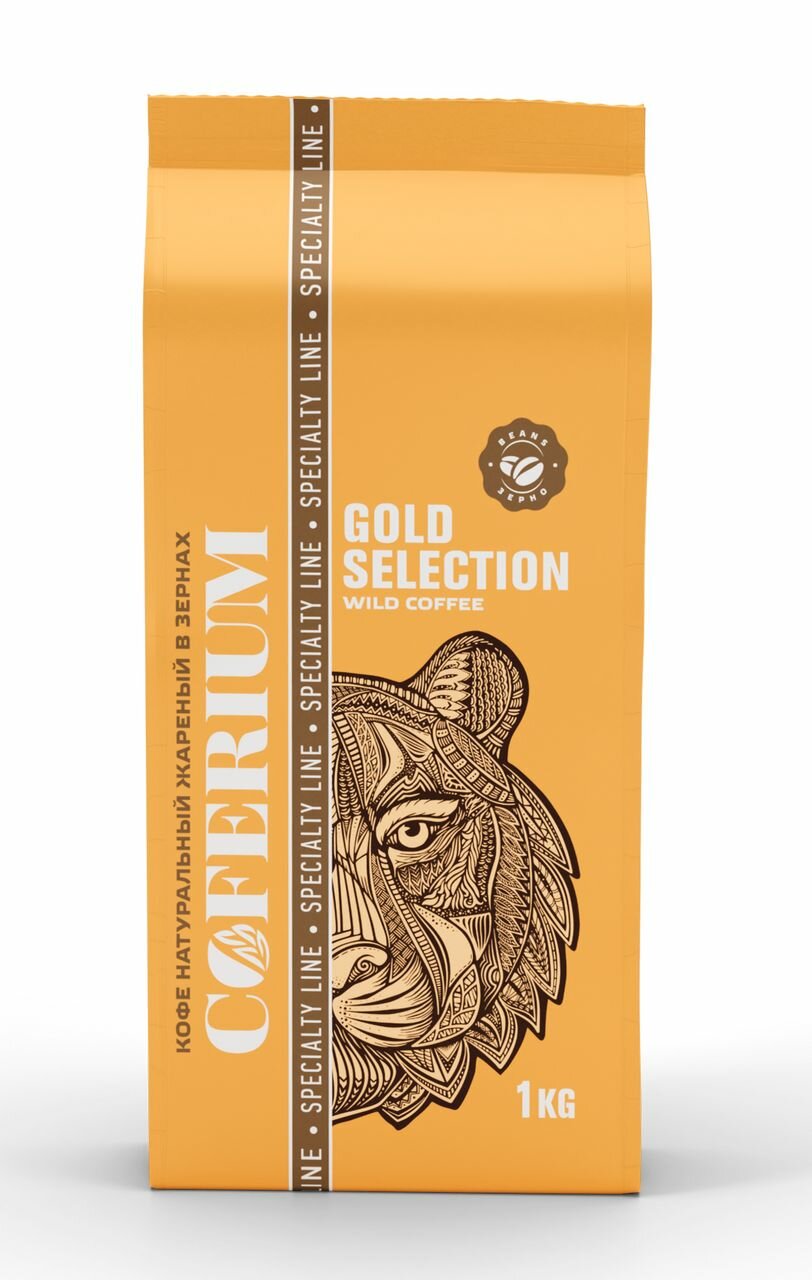 Кофе Coferium Gold Selection в зернах 1 кг x 5 упаковок