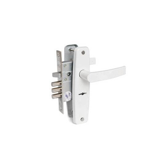 Замок врезной BORDER 76803 ЗВ9-8/13/СП-2. РФ8-009Ш(белый) (с отв. пл)