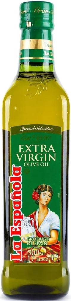 Масло оливковое LA ESPANOLA Extra Virgin нерафинированное высшего качества, 500мл