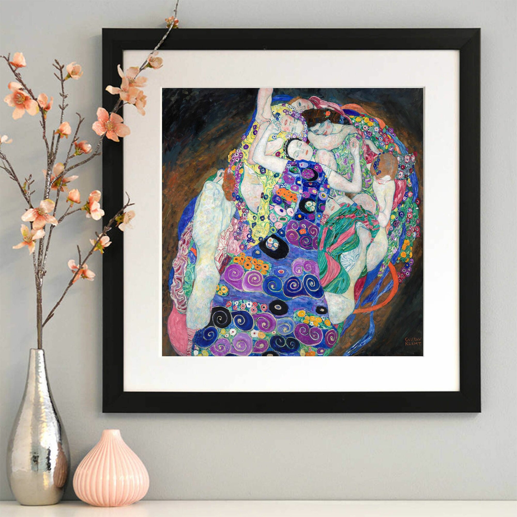 Репродукция картины Густава Климта The Virgin, без рамы, размер 40 х 40 см