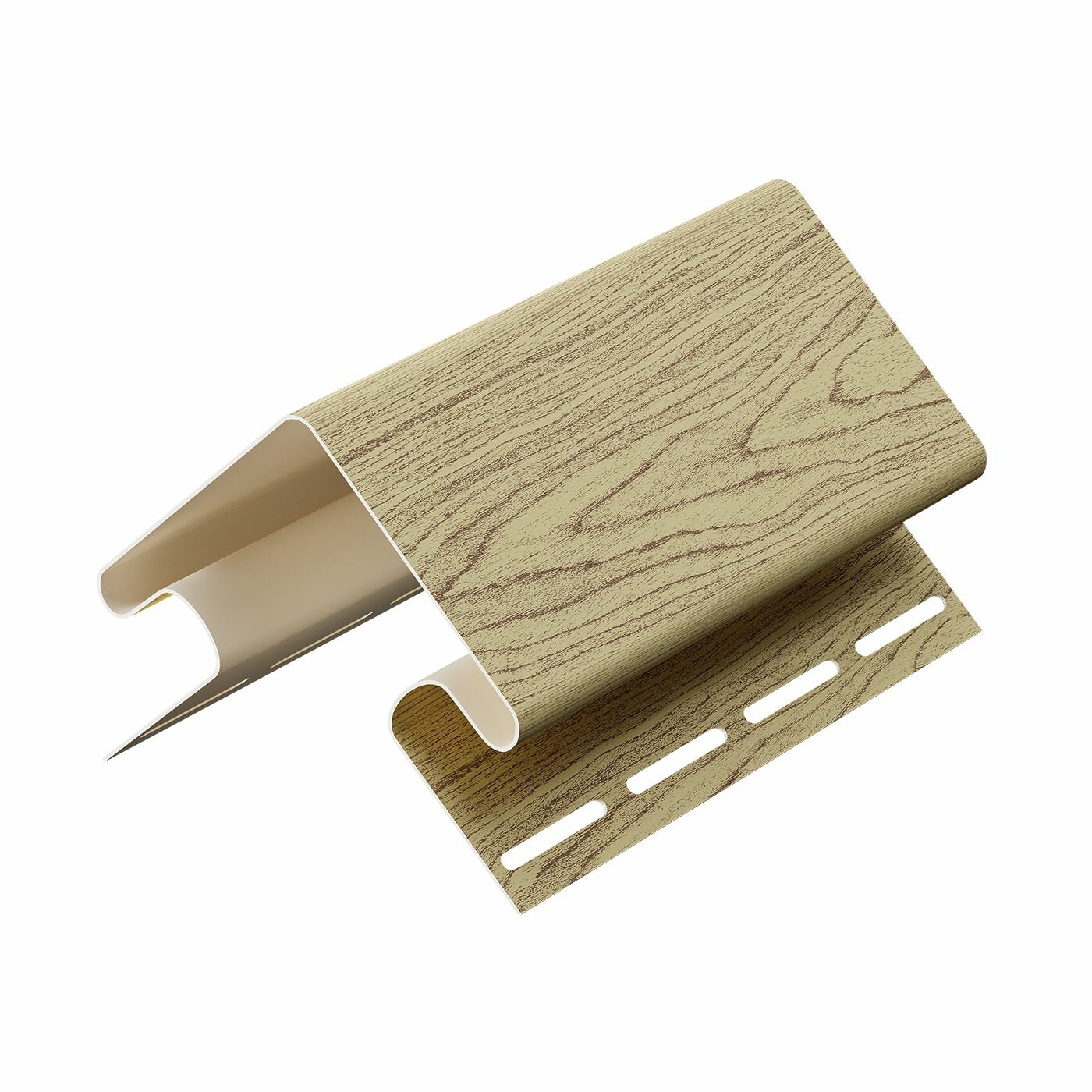 Внешний угол из ПВХ Docke 75/15 мм, комплектующие для сайдинга, камчатский