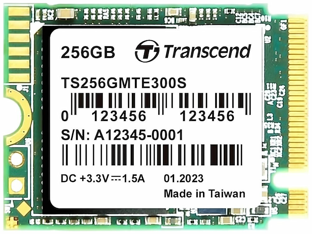 SSD накопитель Transcend M.2 MTE300S 256 Гб PCIe (TS256GMTE300S)