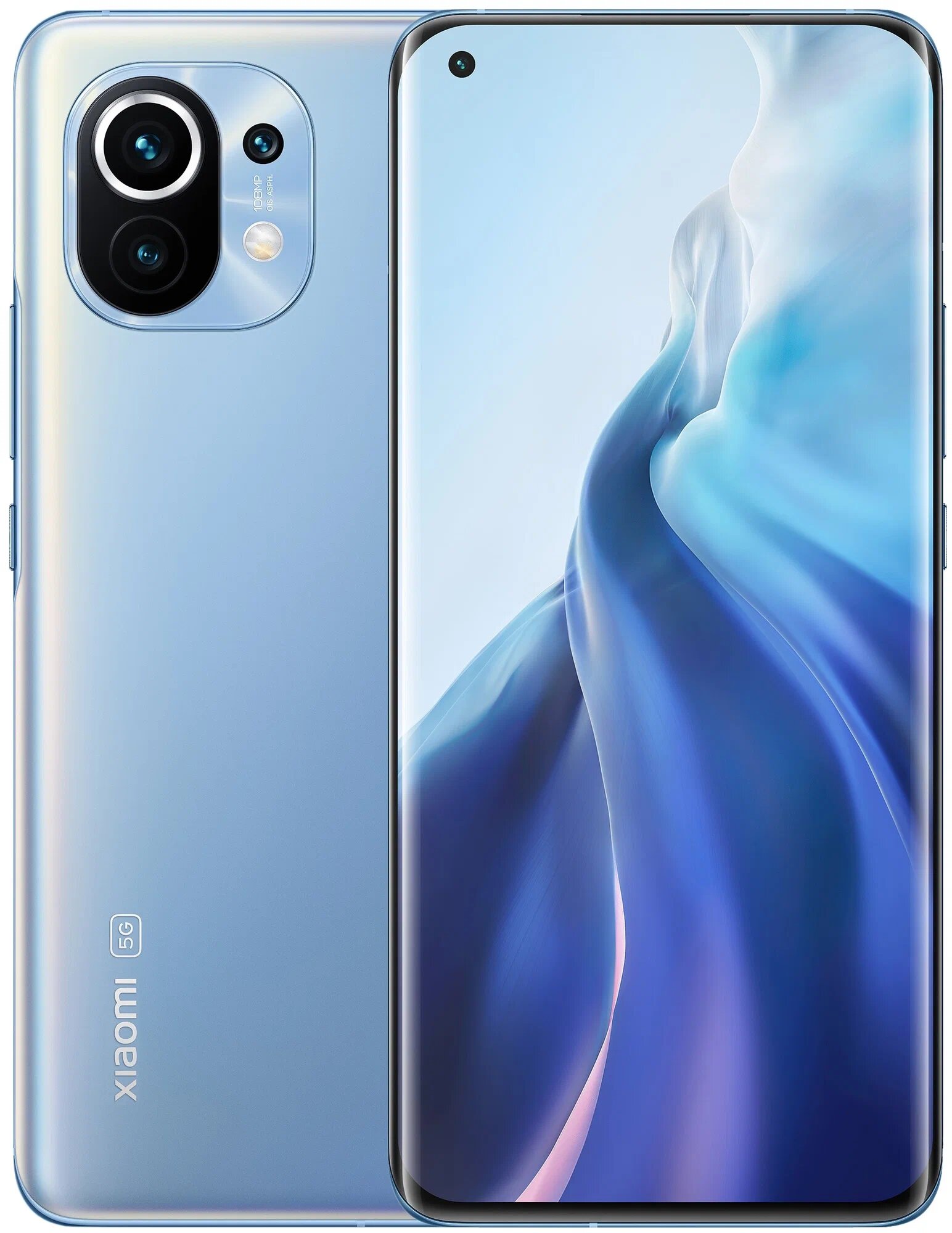 Смартфон Xiaomi Mi 11 8/128 ГБ Global, Dual nano SIM, лазурно-голубой