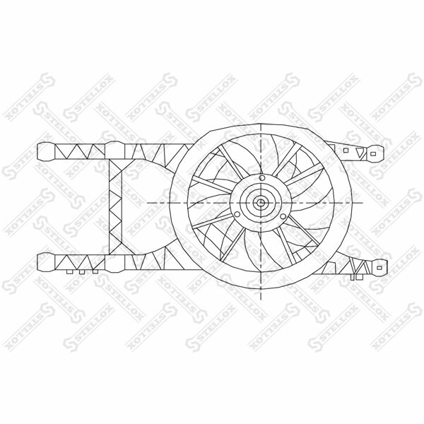 Вентилятор охлаждение двигателя для автомобиля, STELLOX 29-99012-SX (1 шт.)